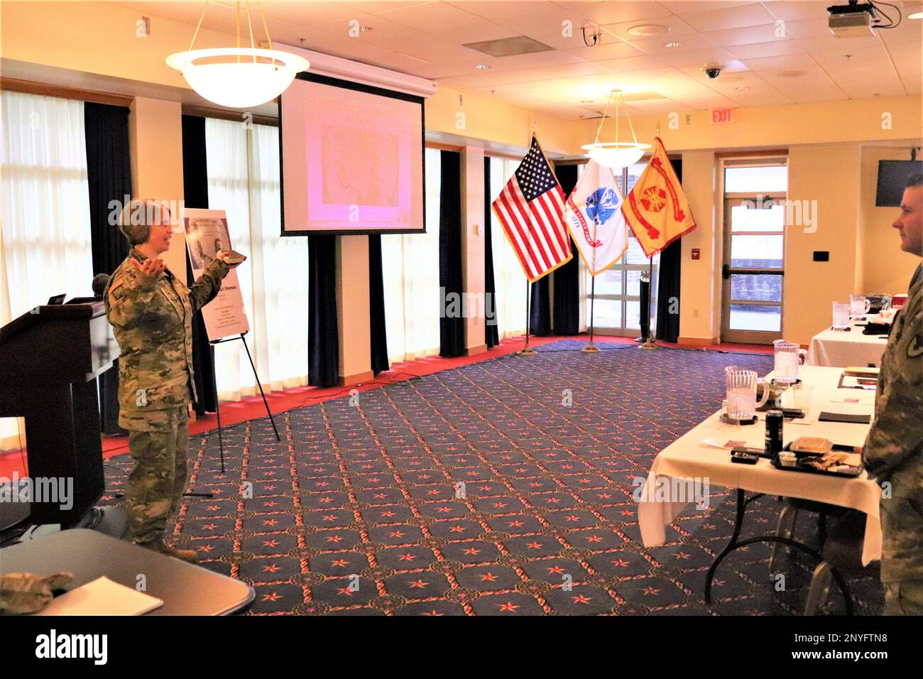 Chaplain (Lt. Col.) Amy Noble with the Fort McCoy Garrison Religious ...