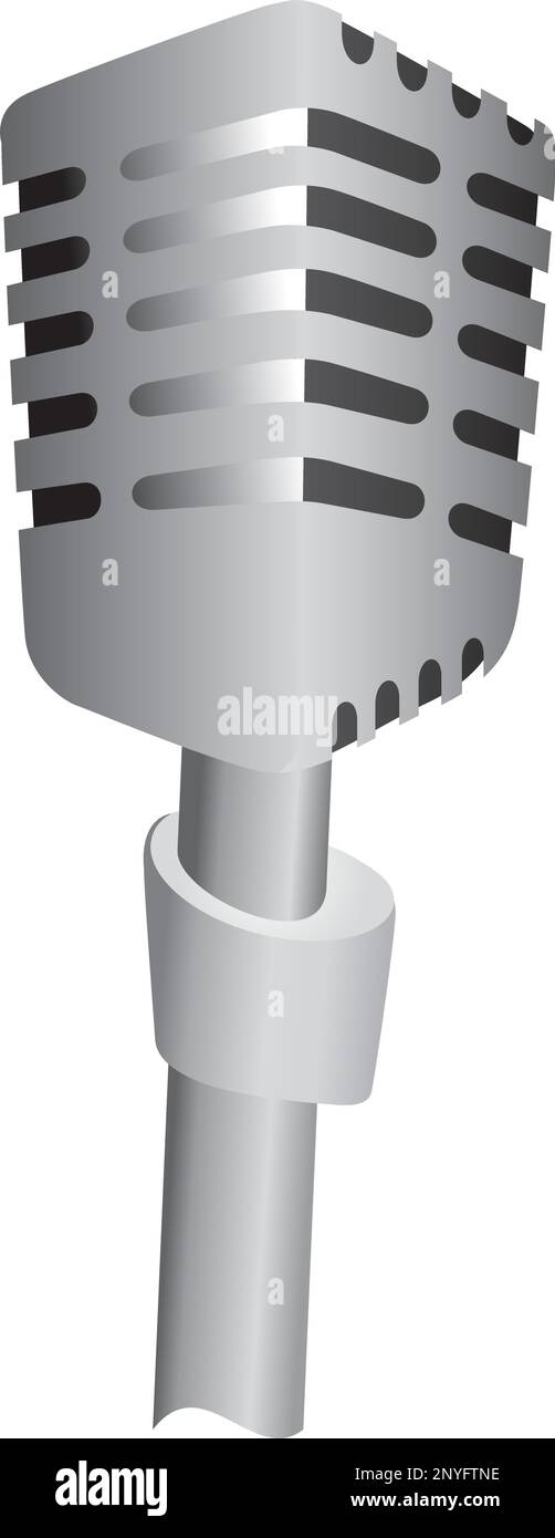 Studio microphone recording radio Stock Vector Images - Alamy