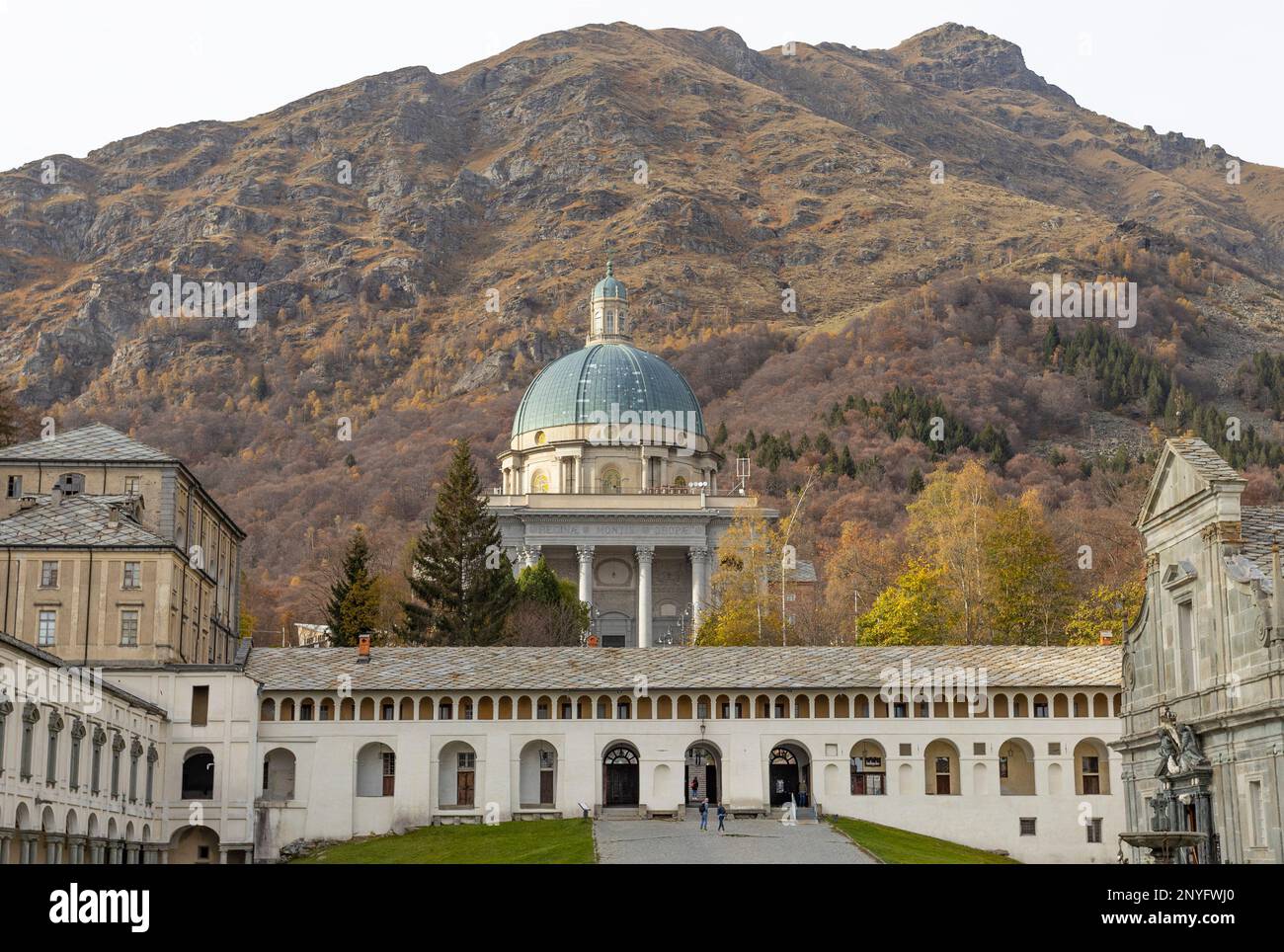 OROPA, ITALY, OCTOBER 30, 2022 - View of Oropa Sanctuary, marian ...