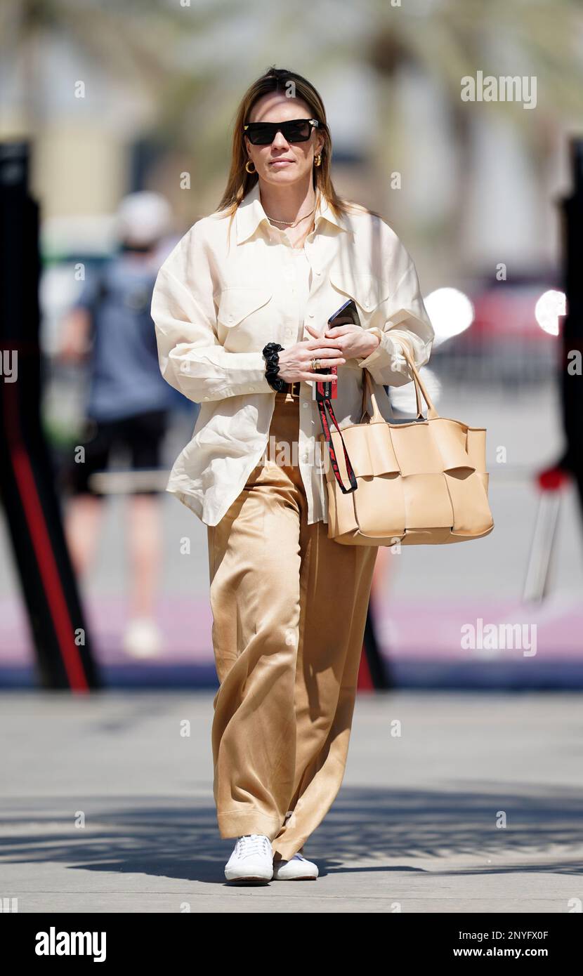 Penni Thow, Media Talent Manager to Mercedes' Lewis Hamilton, during ...