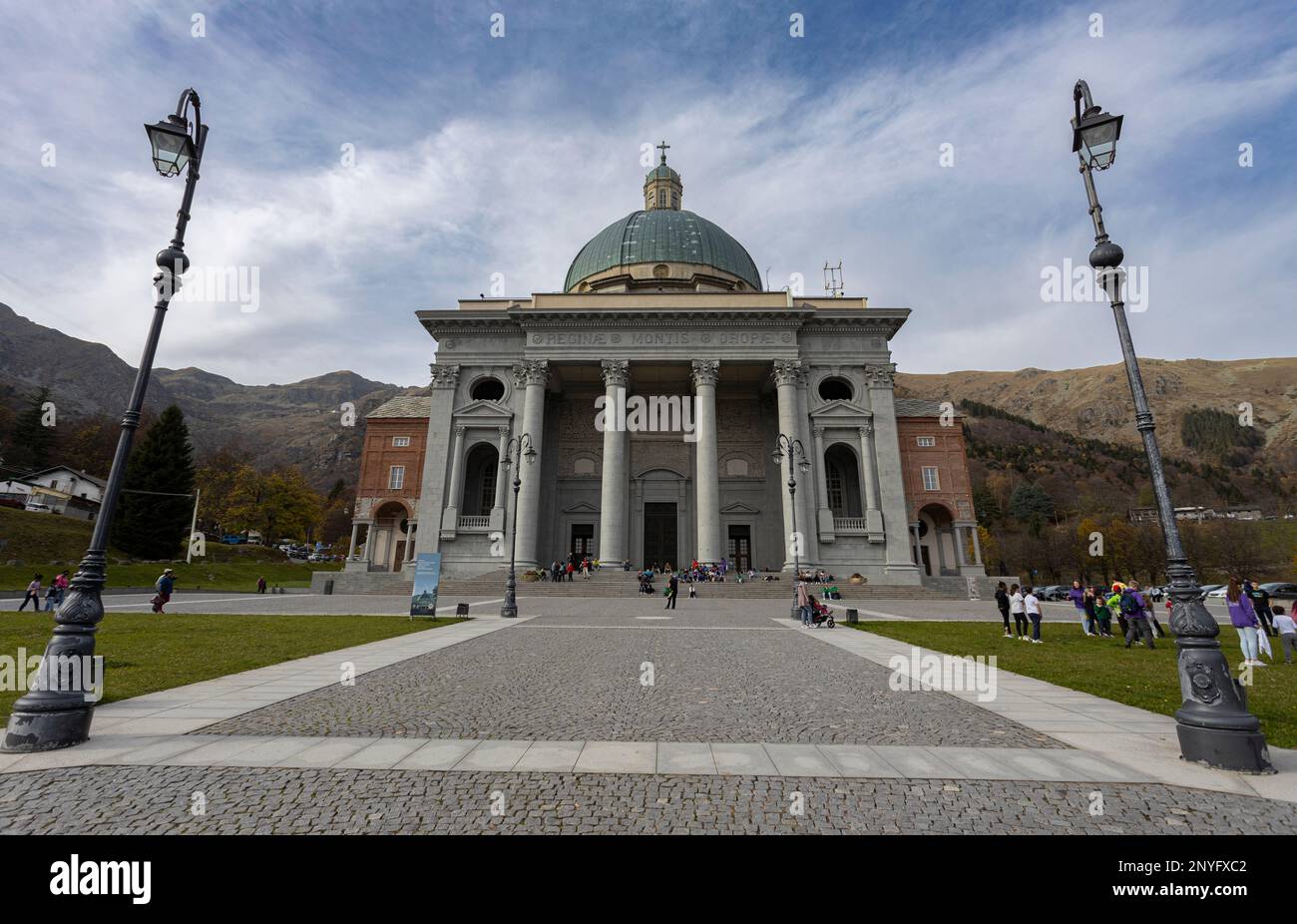 OROPA, ITALY, OCTOBER 30, 2022 - View of Oropa Sanctuary, marian ...