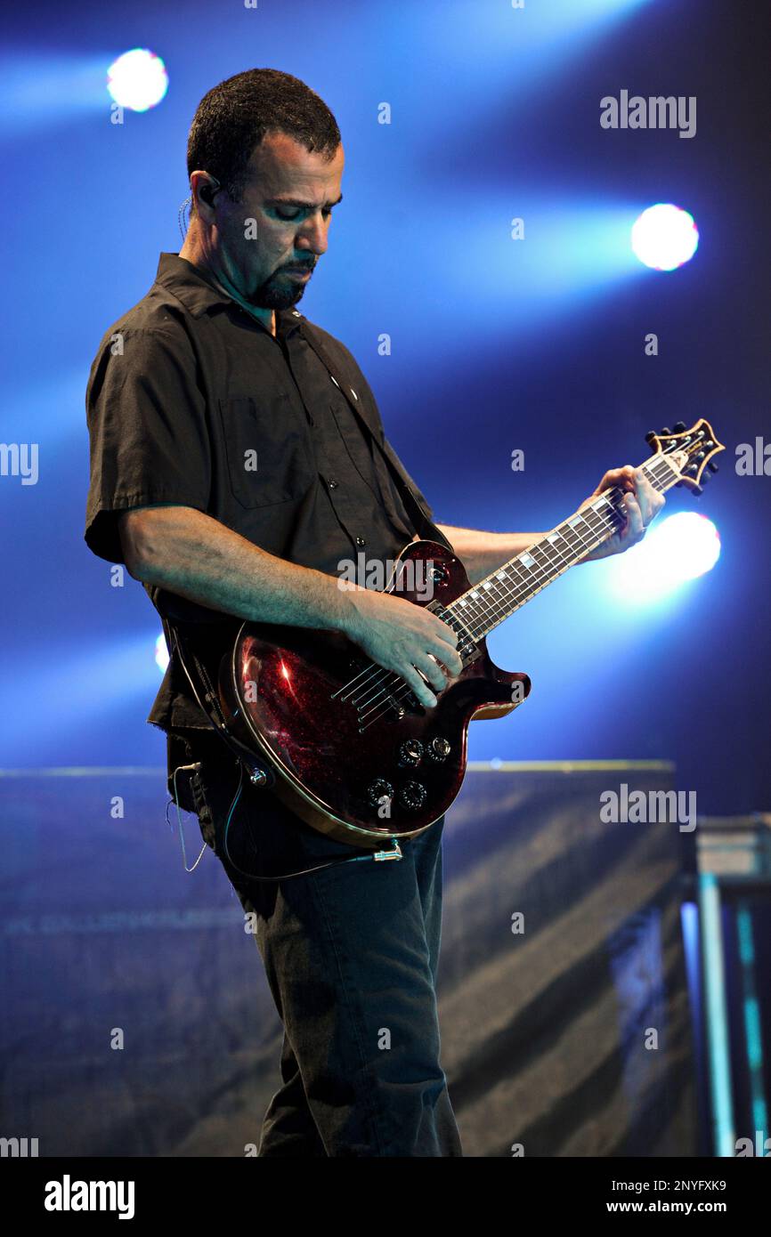 Tony Rombola of Godsmack performs during the Mayhem Music Festival at ...
