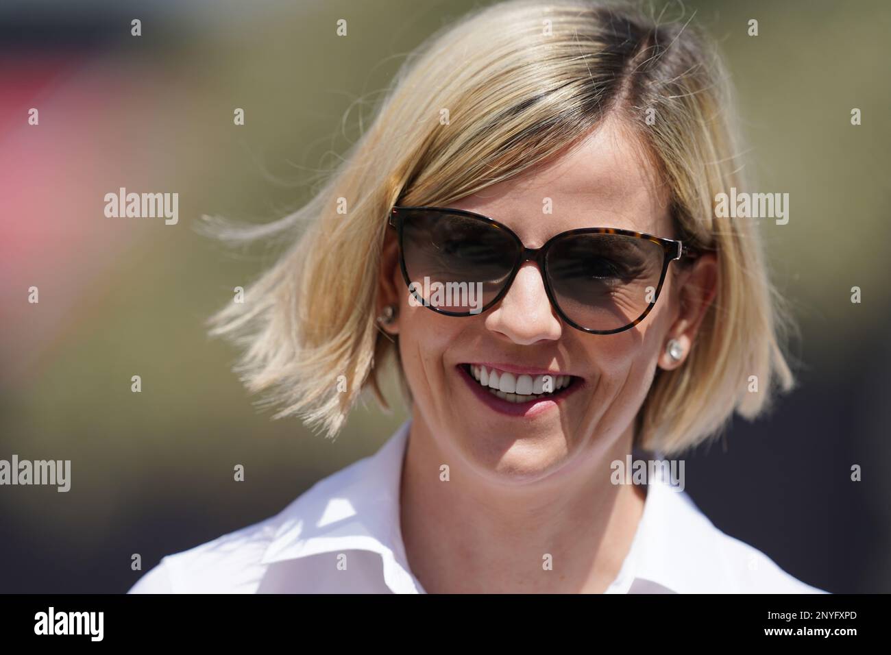 Susie Wolff, the new Managing Director of the F1 Academy during preview ...
