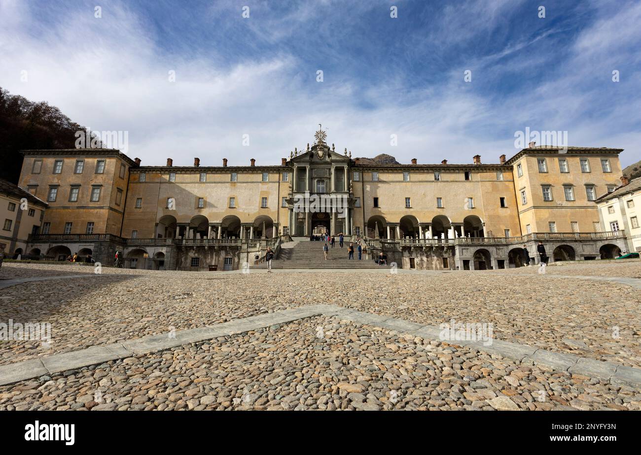 OROPA, ITALY, OCTOBER 30, 2022 - View of Oropa Sanctuary, marian ...