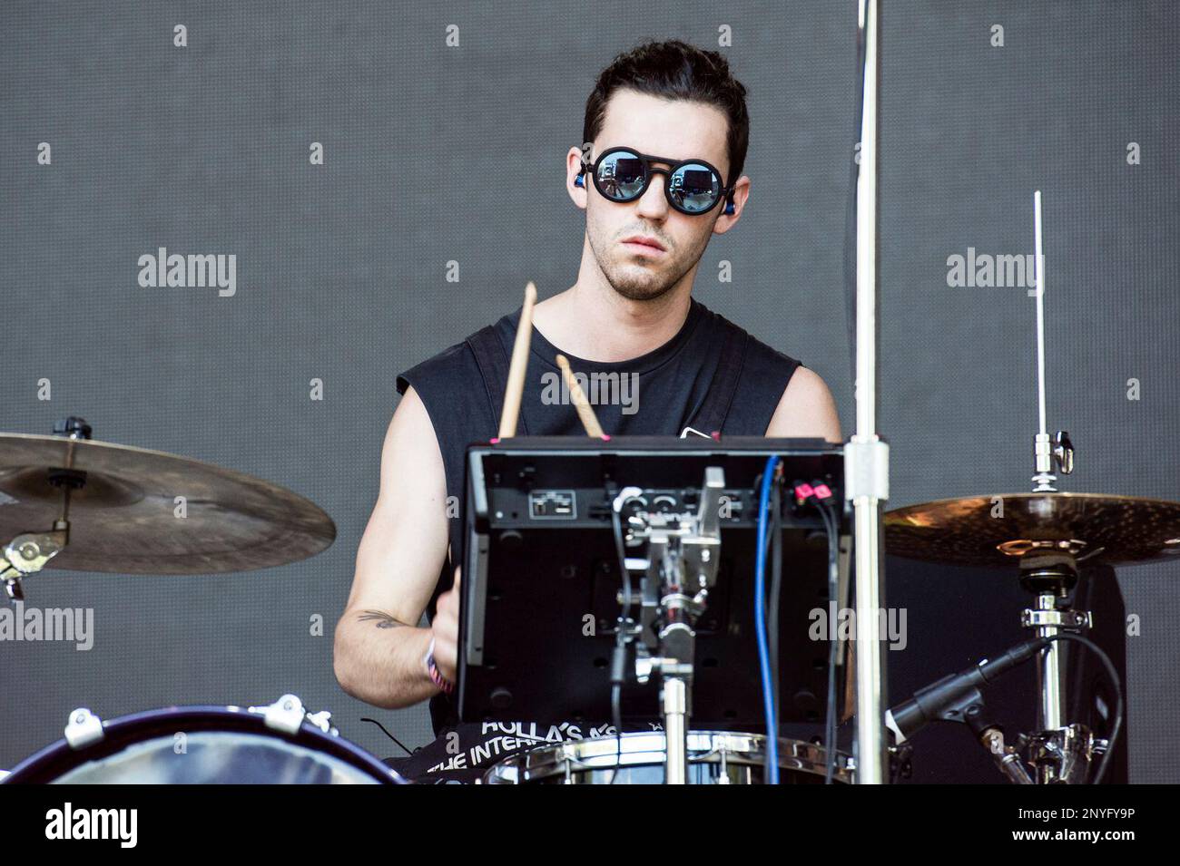 The Broods perform during Lollapalooza at Grant Park on July 31, 2015 ...