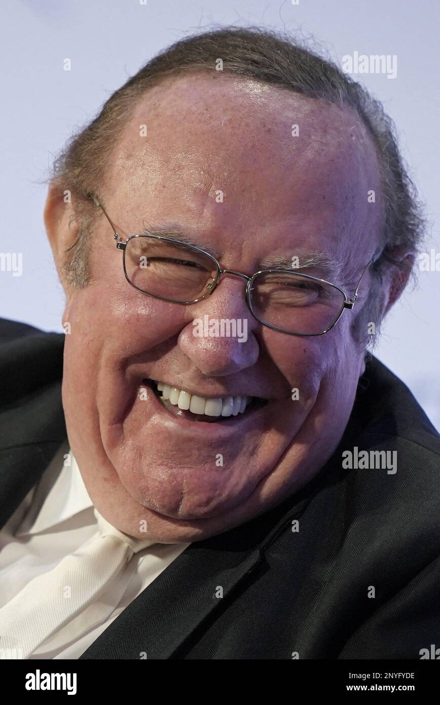 Andrew Neil during the Global Soft Power Summit at the Queen Elizabeth ...