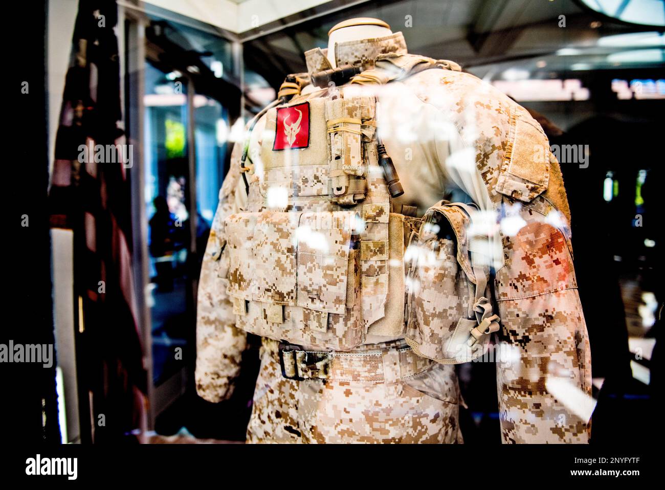 Robert O'Neill's uniform on display at the Richard Nixon Presidential ...