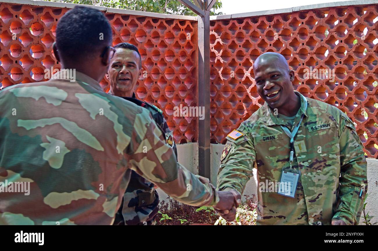 U.S. Army 2nd Lt. Joshua Gwan, assigned to the 972 Military Police Company, Massachusetts ...