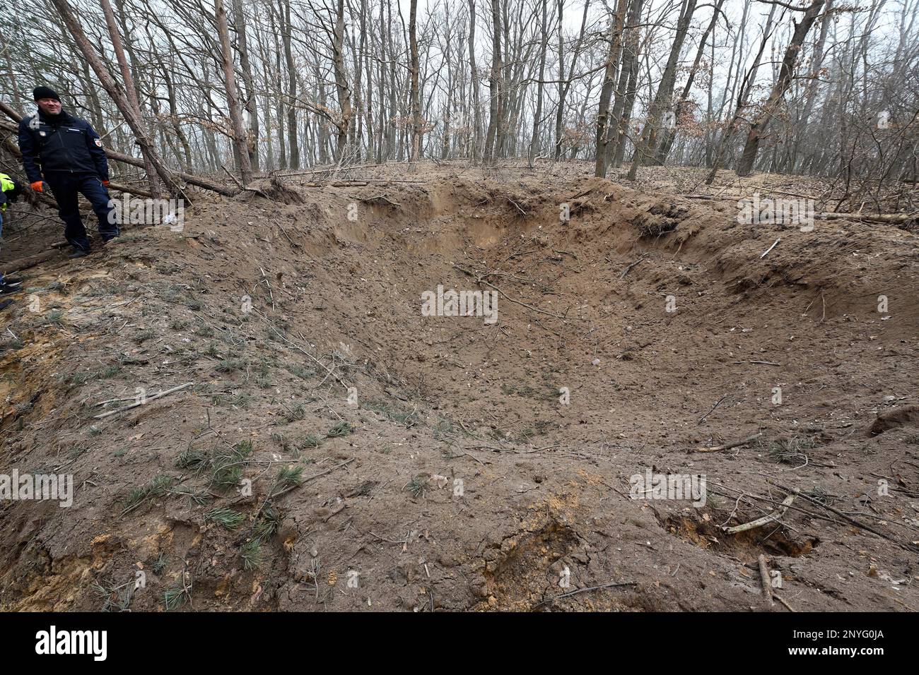 Potsdam, Germany. 02nd Mar, 2023. Demolition expert Mike Schwitzke ...