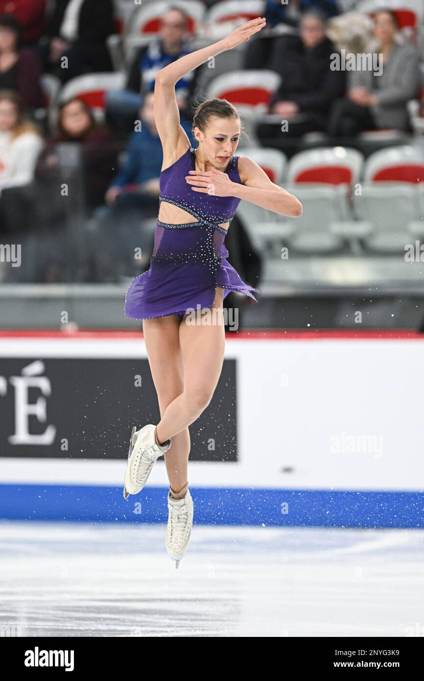 Livia KAISER (SUI), during Junior Women Short Program, at the ISU World ...