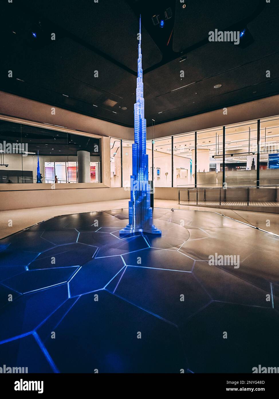Burj Khalifa miniature scultpure in dubai mall, United Arab Emirates ...