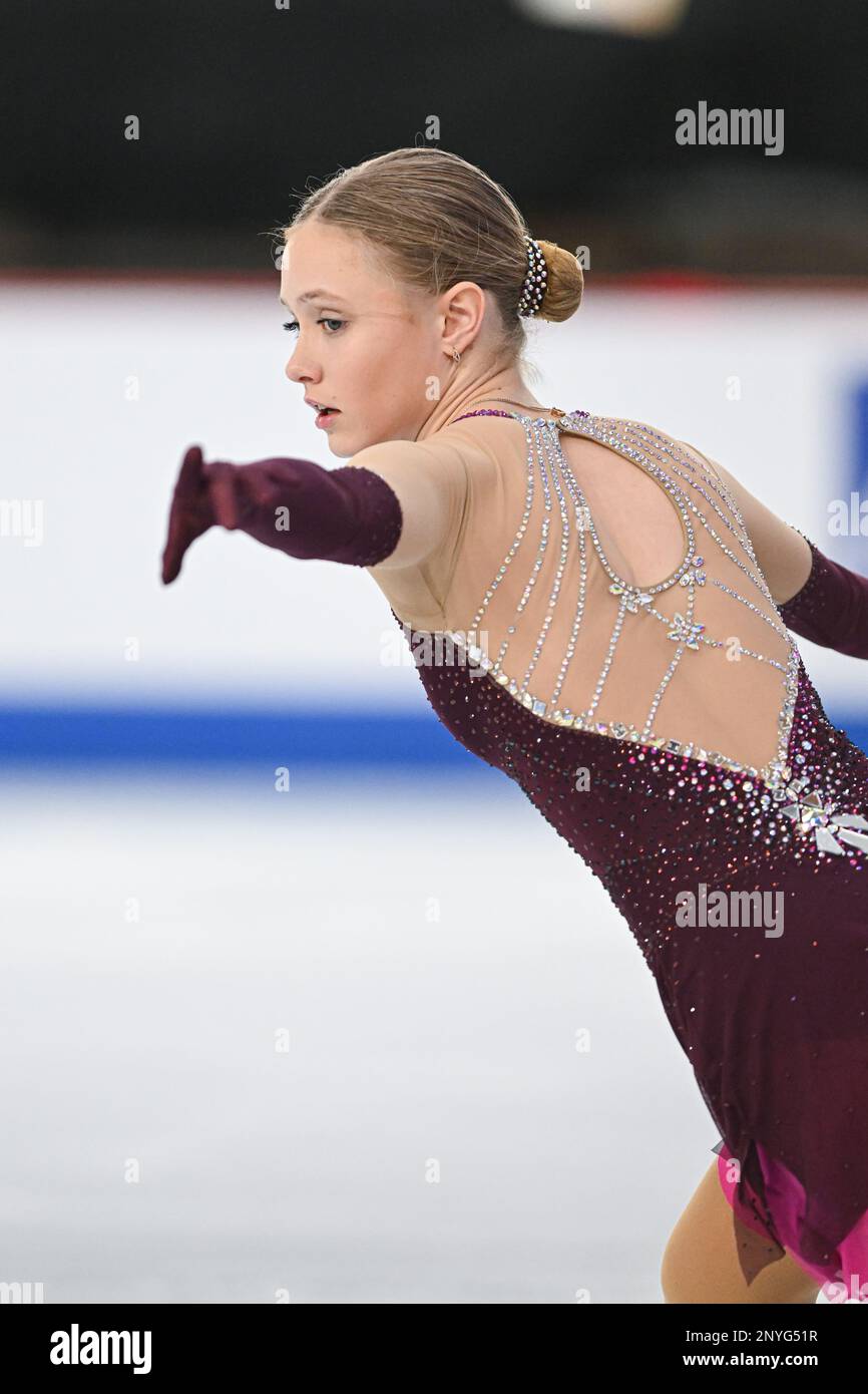 Vlada VASILIEV (AUS), during Junior Women Short Program, at the ISU ...