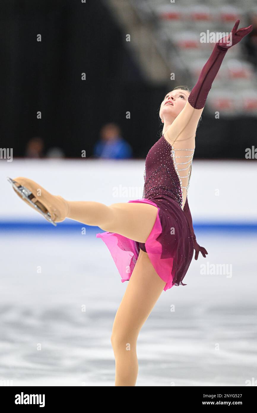 Vlada VASILIEV (AUS), during Junior Women Short Program, at the ISU ...