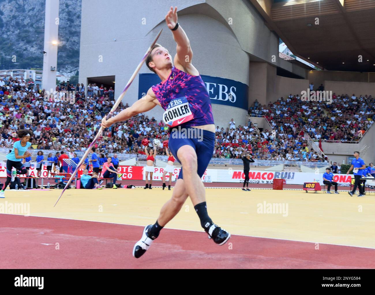 Thomas Rohler (GER) wins the javelin with a throw of 292-6 (89.17m) in ...