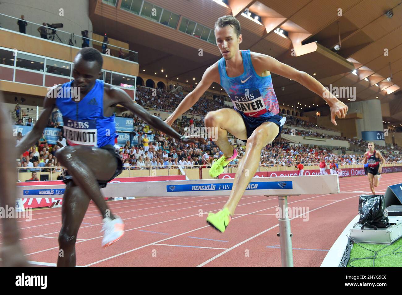 Andrew Bayer aka Andy Bayer (USA) places sixth in the steeplechase in 8 ...