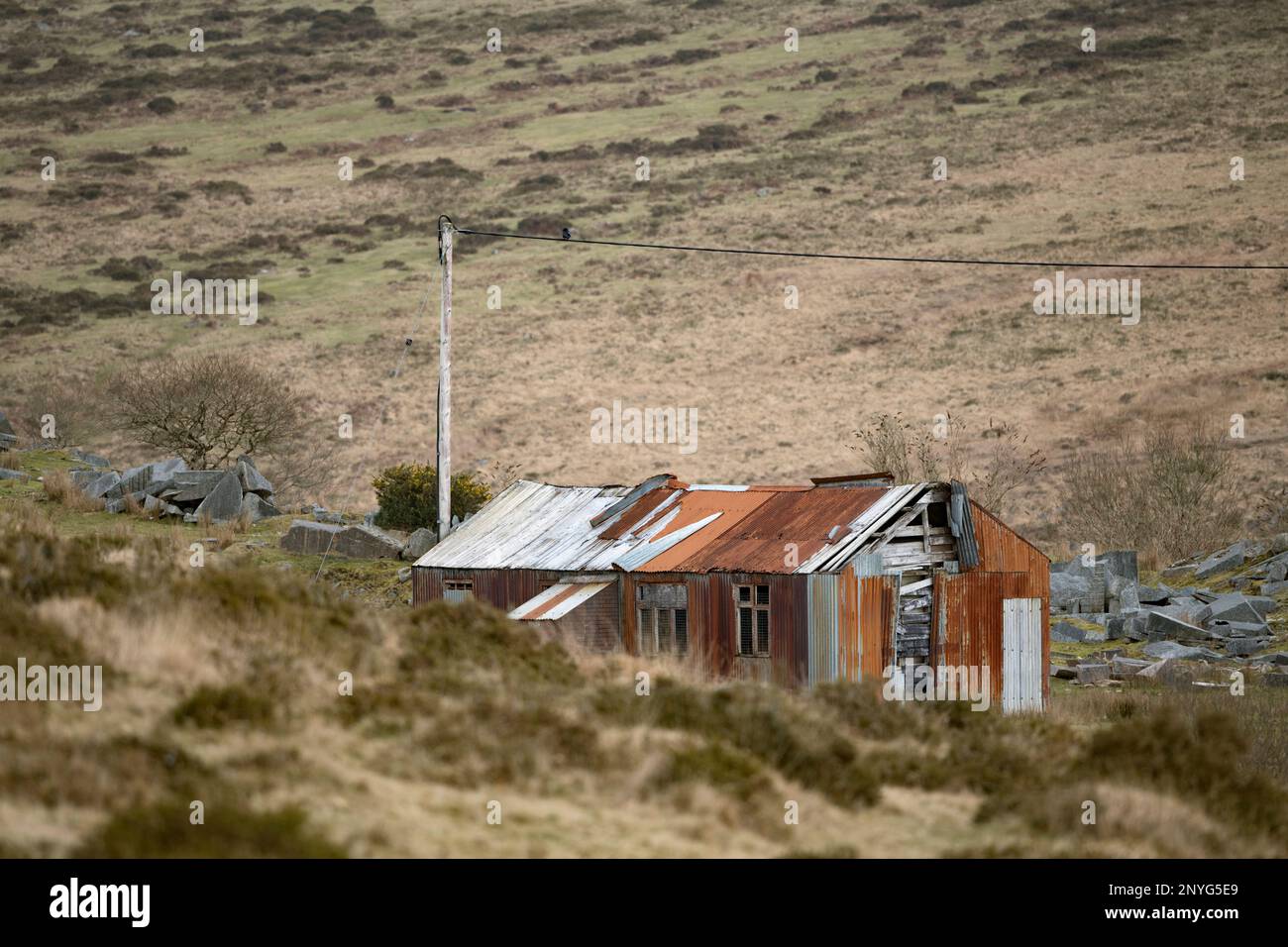 Old farm building hidden in the hills of Dartmoor left to fall apart ...