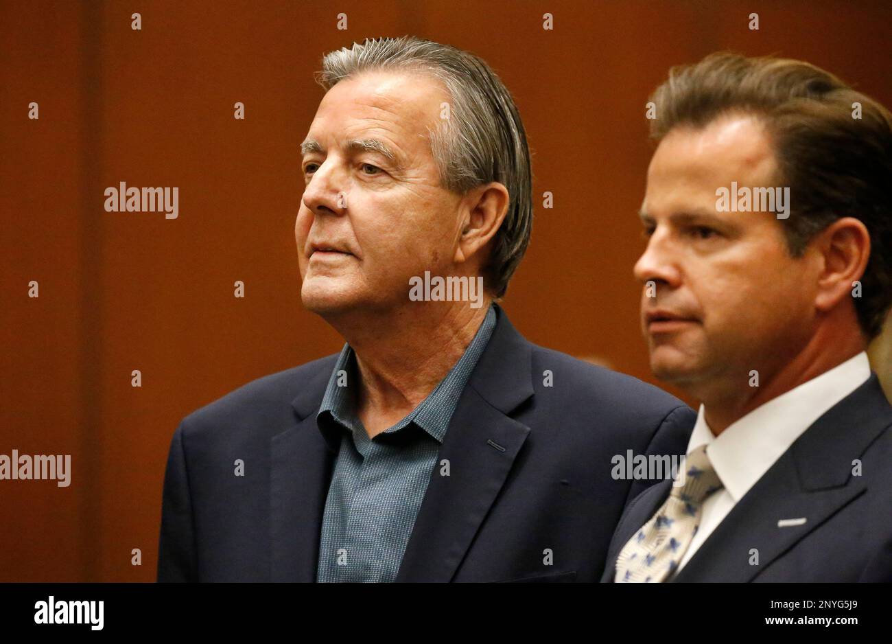 Palmdale Mayor Jim Ledford, left, appears with his attorney Anthony J ...
