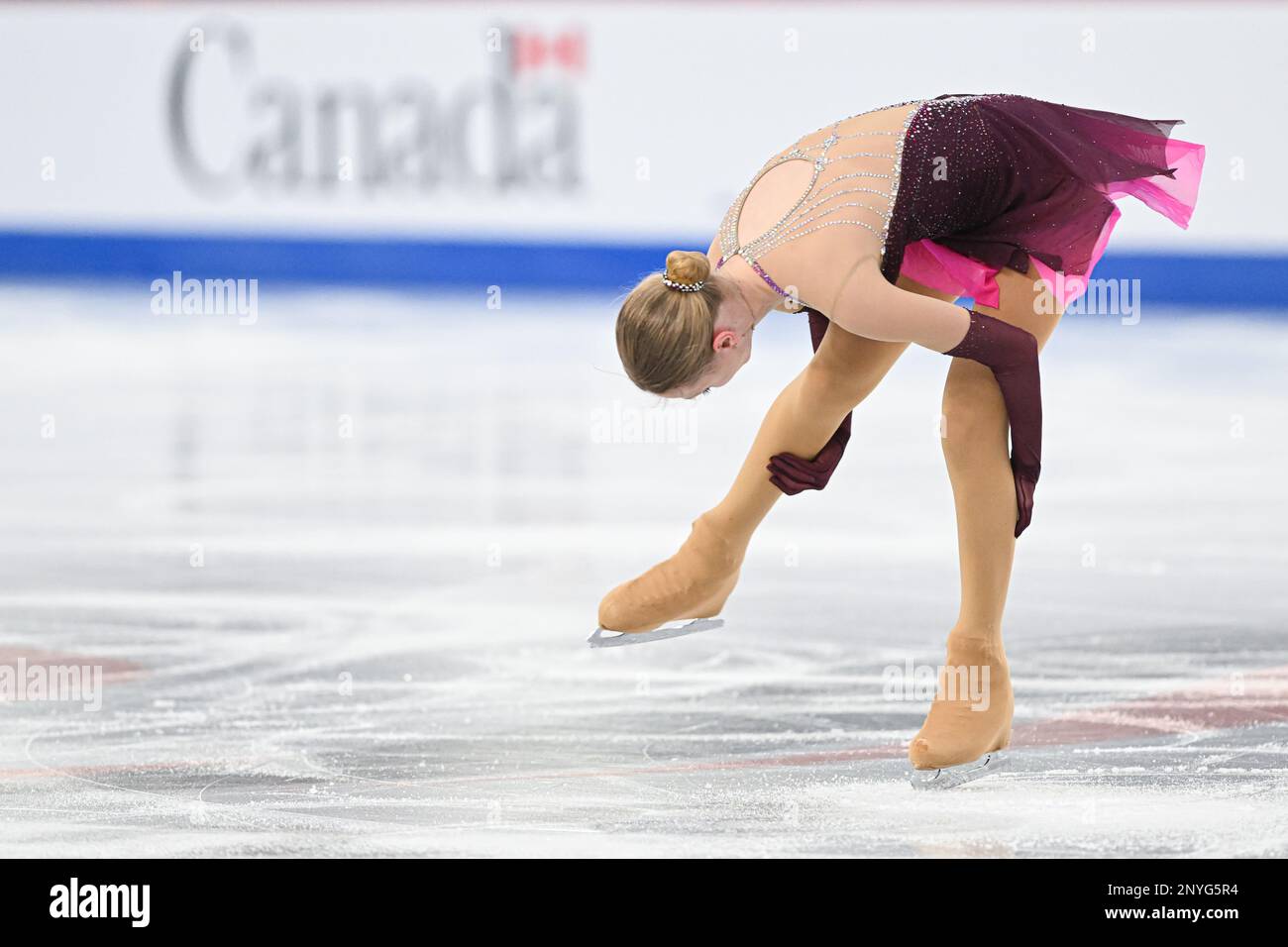 Vlada VASILIEV (AUS), during Junior Women Short Program, at the ISU ...