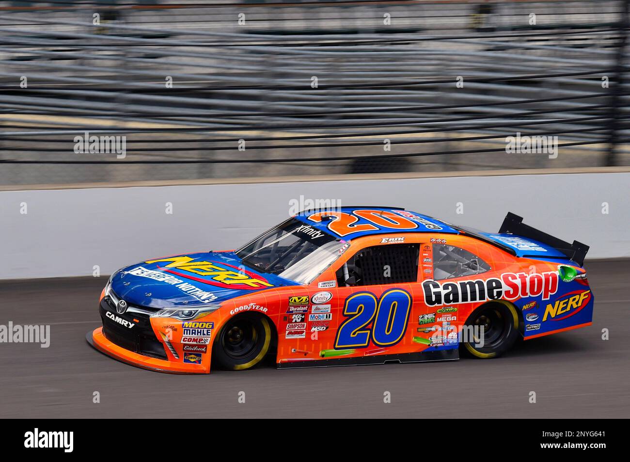 Erik Jones, GameStop/Nerf Toyota Camry during practice for the NASCAR ...