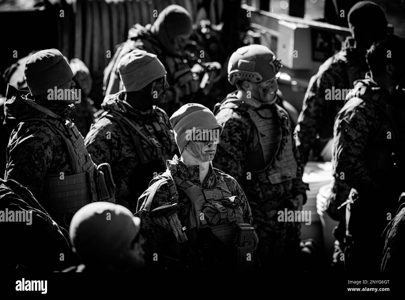 U.S. Marines with 2d Battalion, 2d Marine Regiment, 2d Marine Division ...