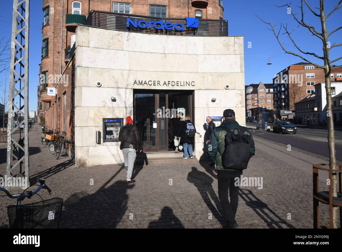 Copenhagen/Denmark/02 March 2023/ Nordea bank danish capital Copenhagen ...
