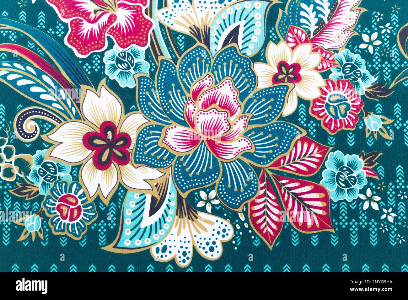 Beautiful of art Malaysian and Indonesian Batik Pattern Stock Photo - Alamy