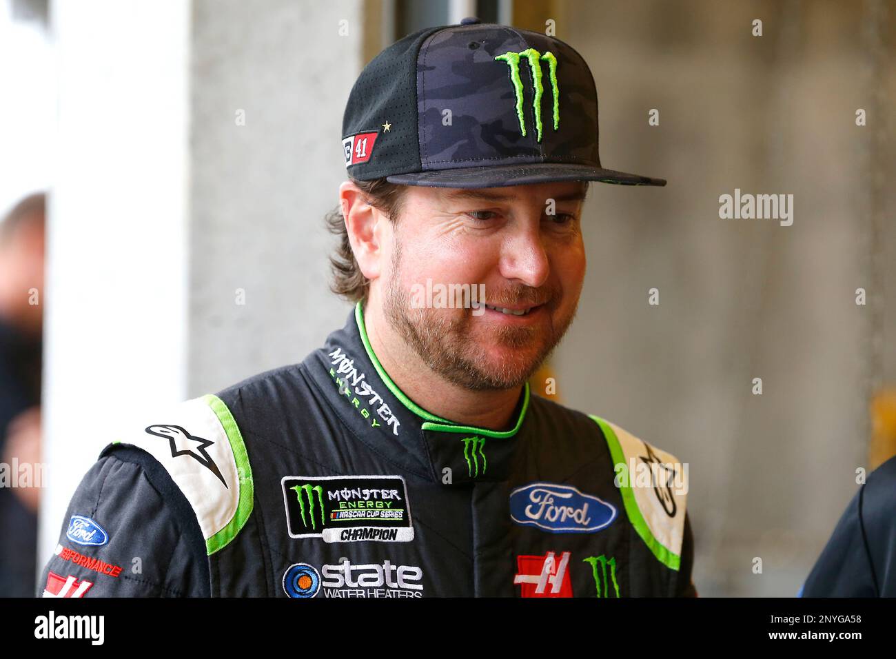 Kurt Busch, Stewart-Haas Racing, Ford Fusion during practice for the ...