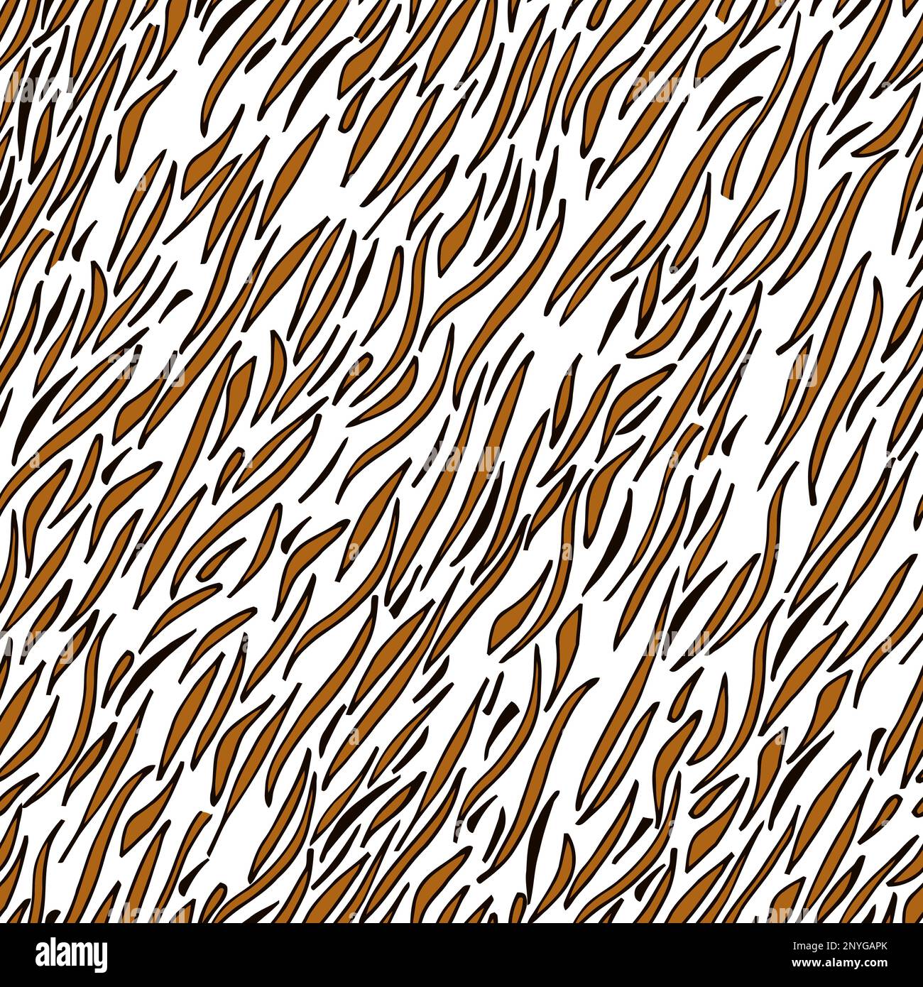 Tiger print skin vector illustration design. Seamless pattern ...