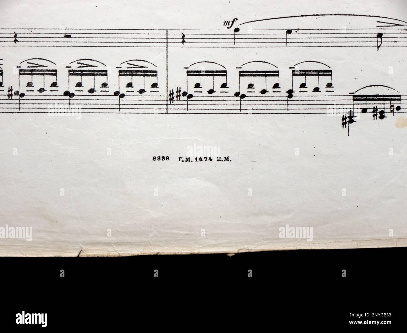 Vintage sheet music "Compositions for piano. Op.23 No. 1 Fis-moll" by ...