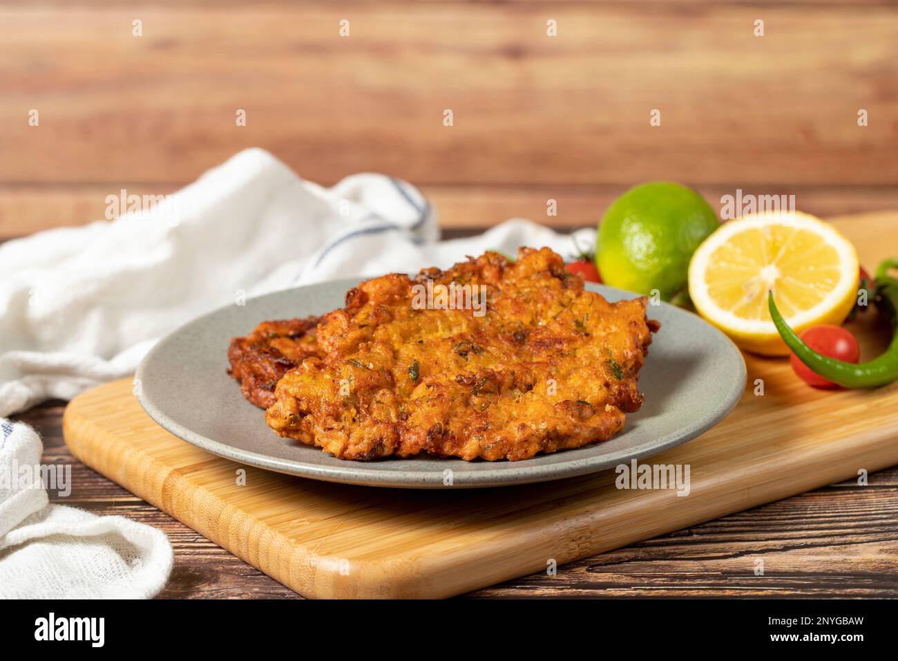 Mucver. Traditional Zuccini Mucver. Turkish cuisine delicacies Stock ...