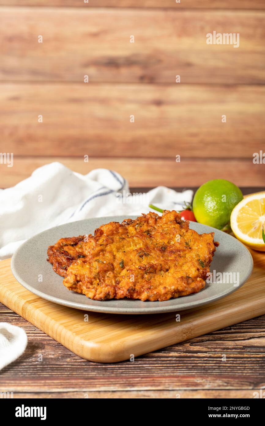 Mucver. Traditional Zuccini Mucver. Turkish cuisine delicacies Stock ...