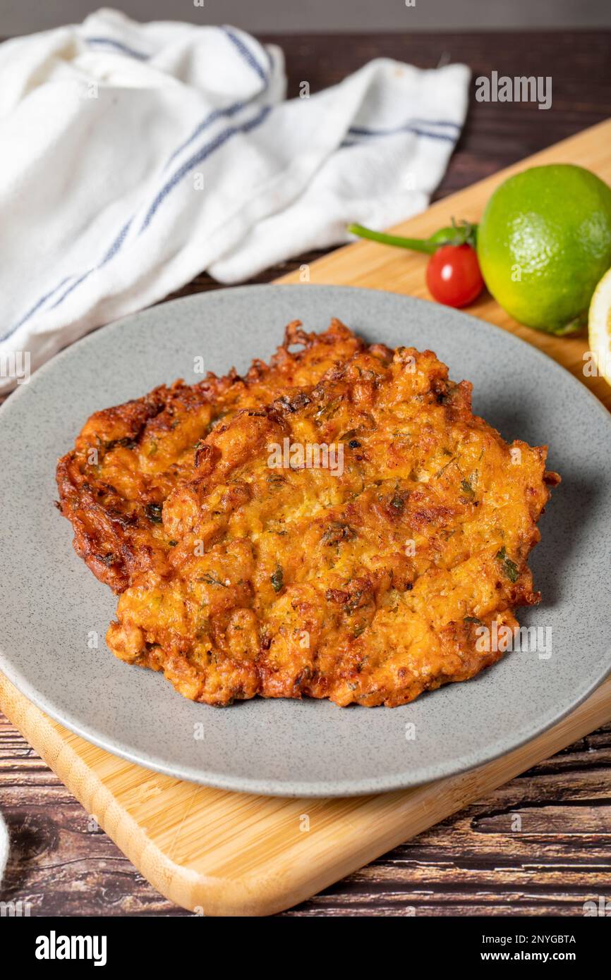 Mucver. Traditional Zuccini Mucver. Turkish cuisine delicacies Stock ...