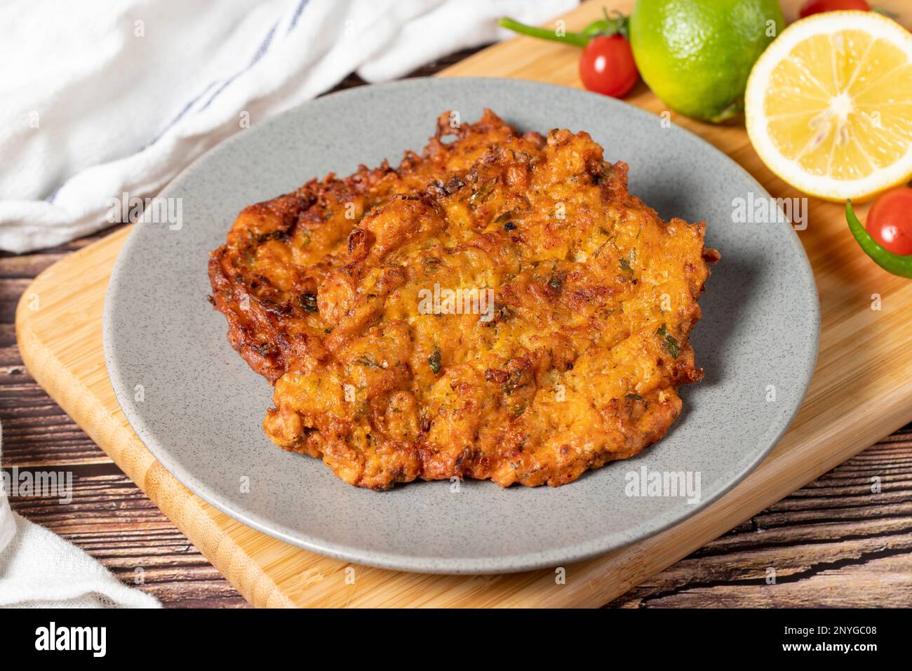 Mucver. Traditional Zuccini Mucver. Turkish cuisine delicacies Stock ...