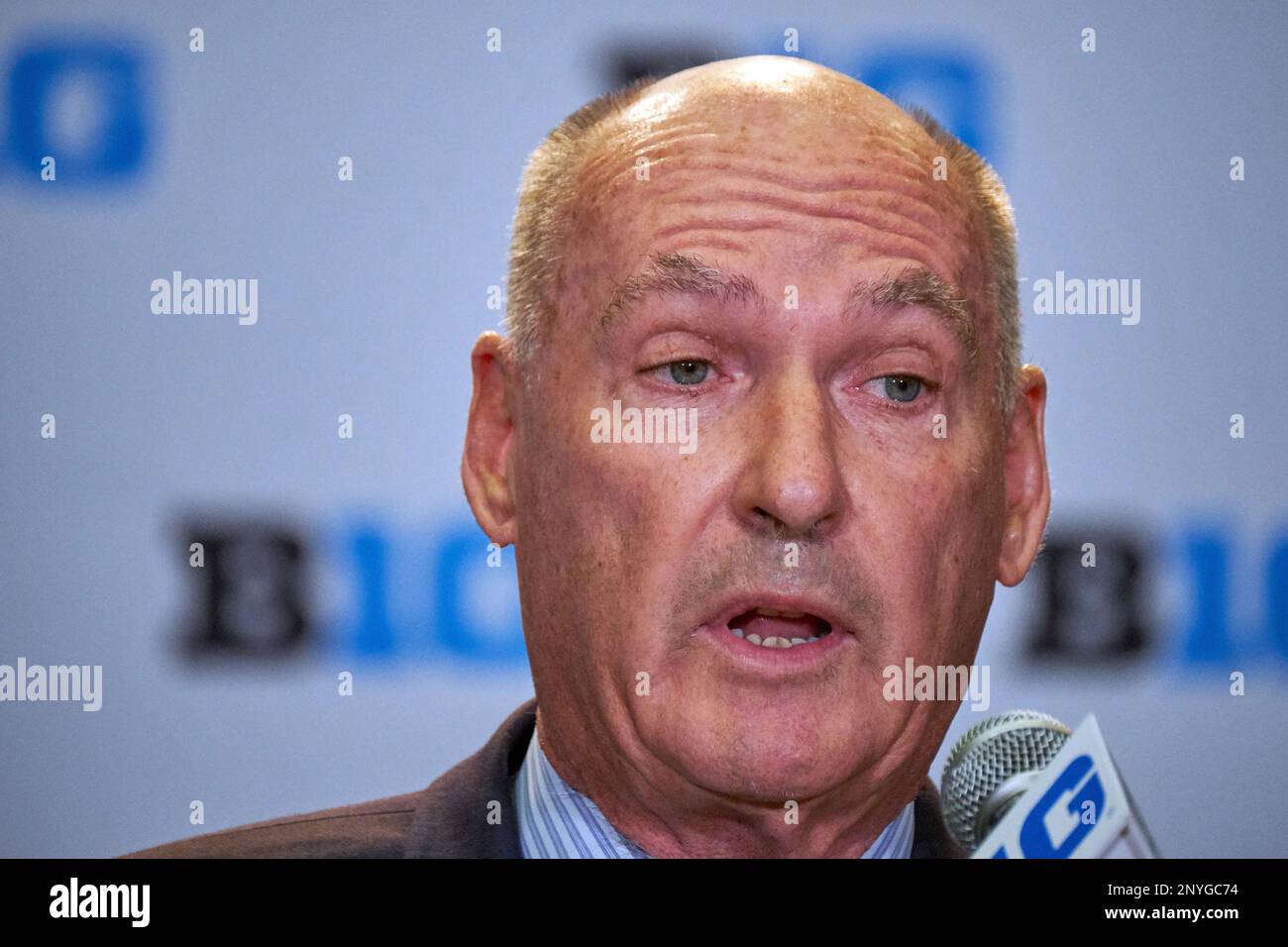 CHICAGO, IL - JULY 24: Big Ten Commissioner Jim Delany takes questions ...