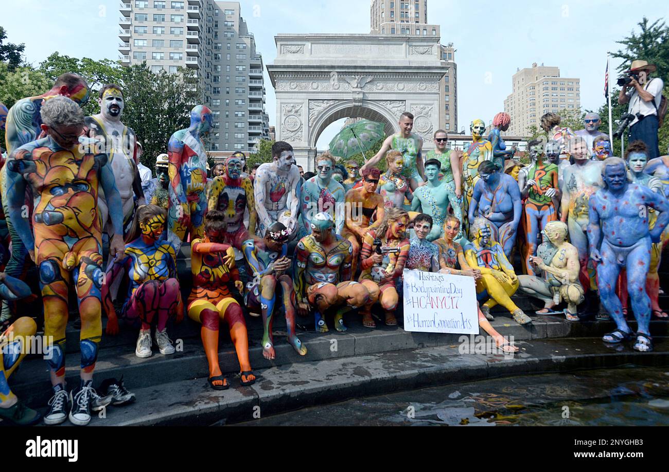 Photo by: Dennis Van Tine/STAR MAX/IPx20177/22/17Bodypainting Day - NYC ...
