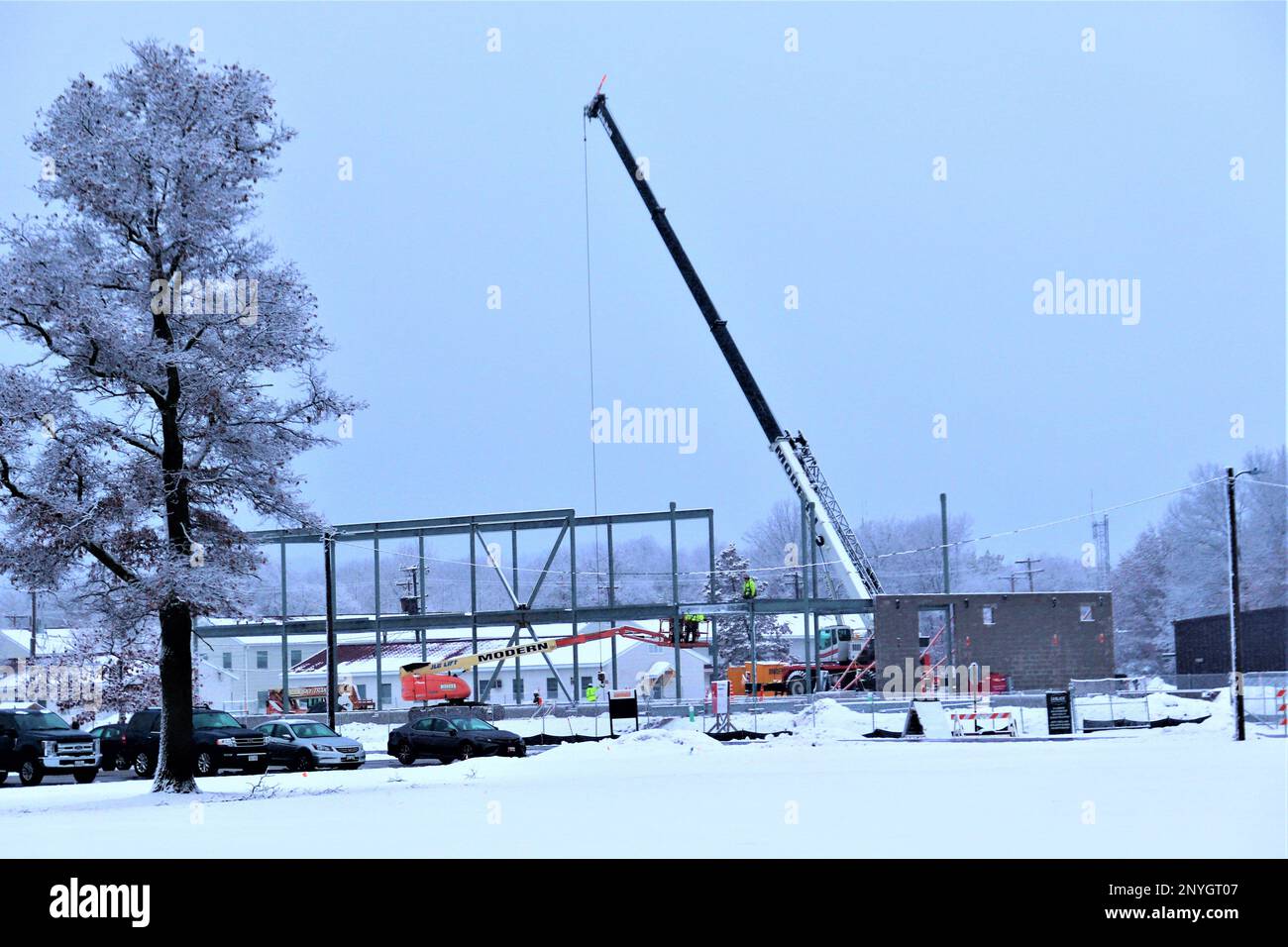 The construction area for a future transient training brigade ...