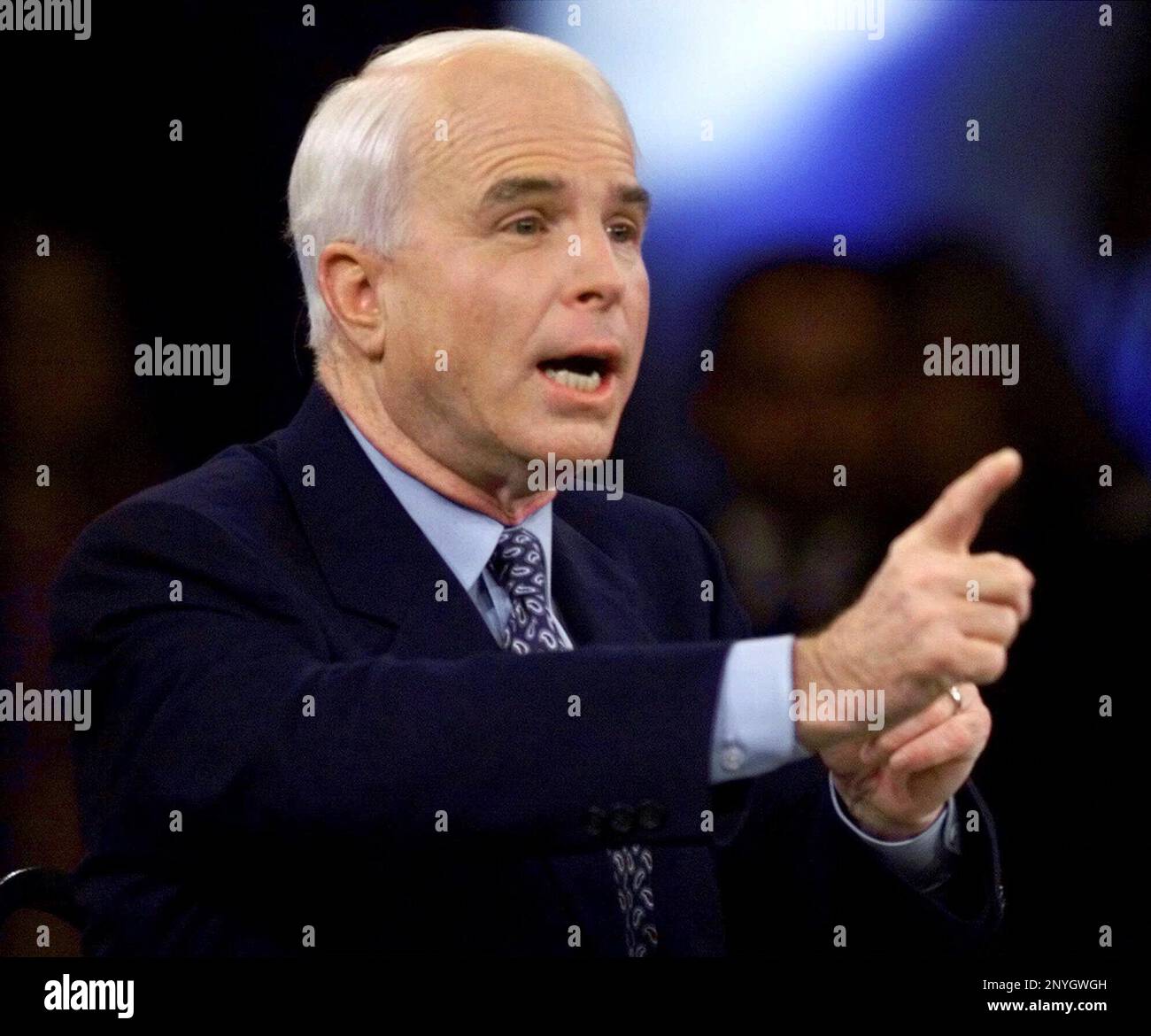 FILE - In this Feb. 15, 2000, file photo photo, then-Republican ...