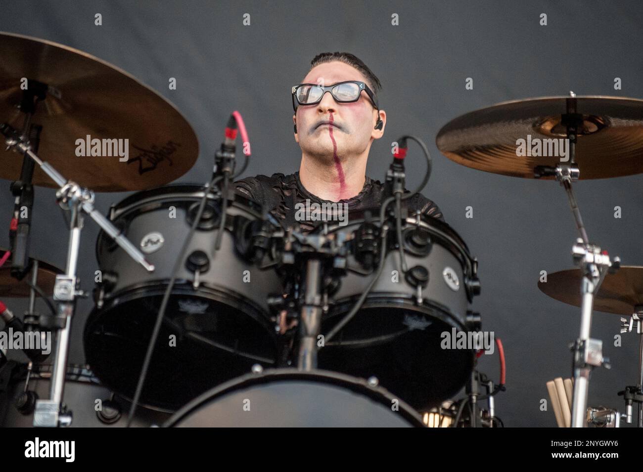 Gil Sharone of Marilyn Manson performs during the Rock On The Range ...