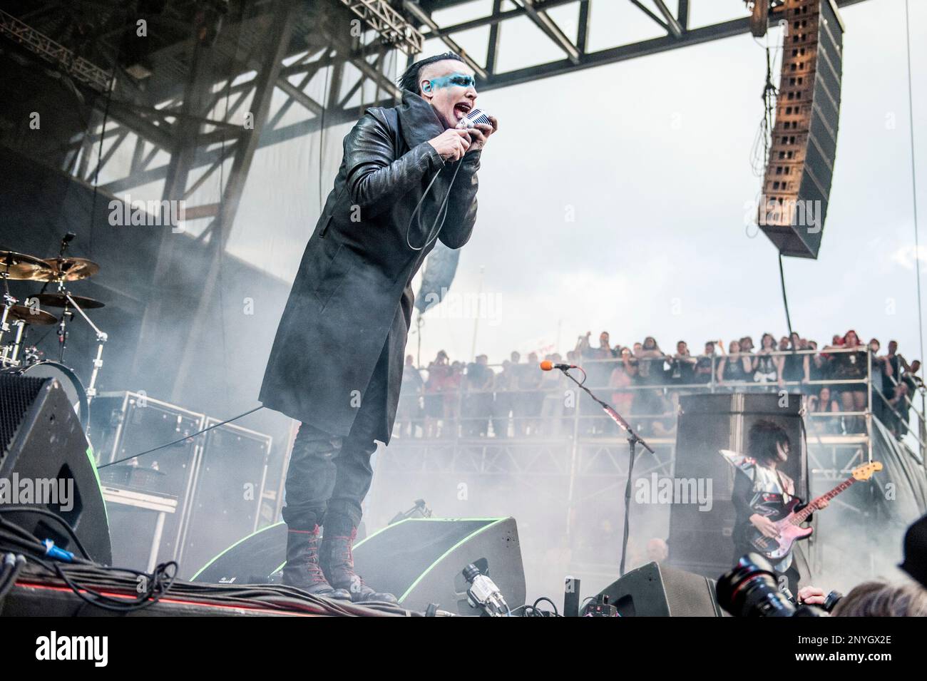 Marilyn Manson performs during the Rock On The Range festival at ...