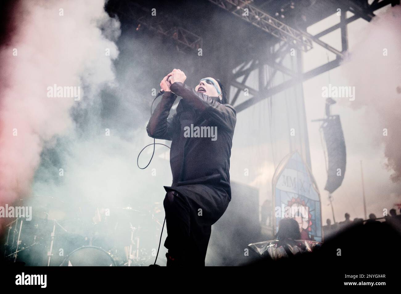 Marilyn Manson performs during the Rock On The Range festival at ...