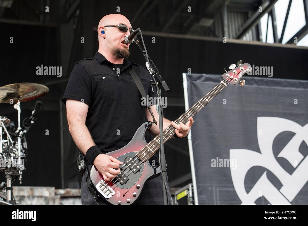 Aaron Bruch of Breaking Benjamin performs during the Rock On The Range ...