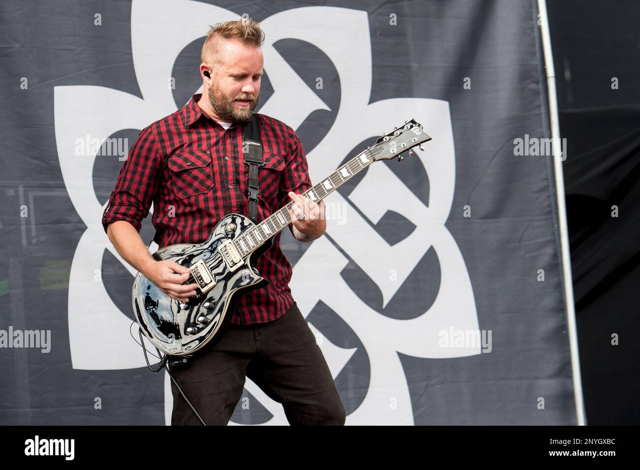 Jasen Rauch of Breaking Benjamin performs during the Rock On The Range ...