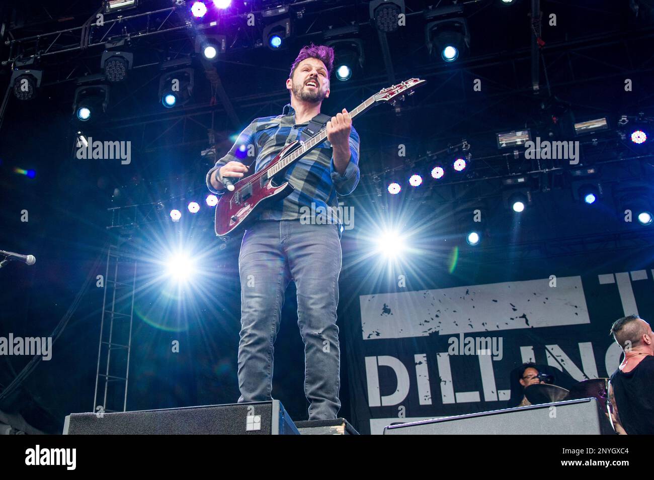 Ben Weinman of The Dillinger Escape Plan performs during the Rock On ...