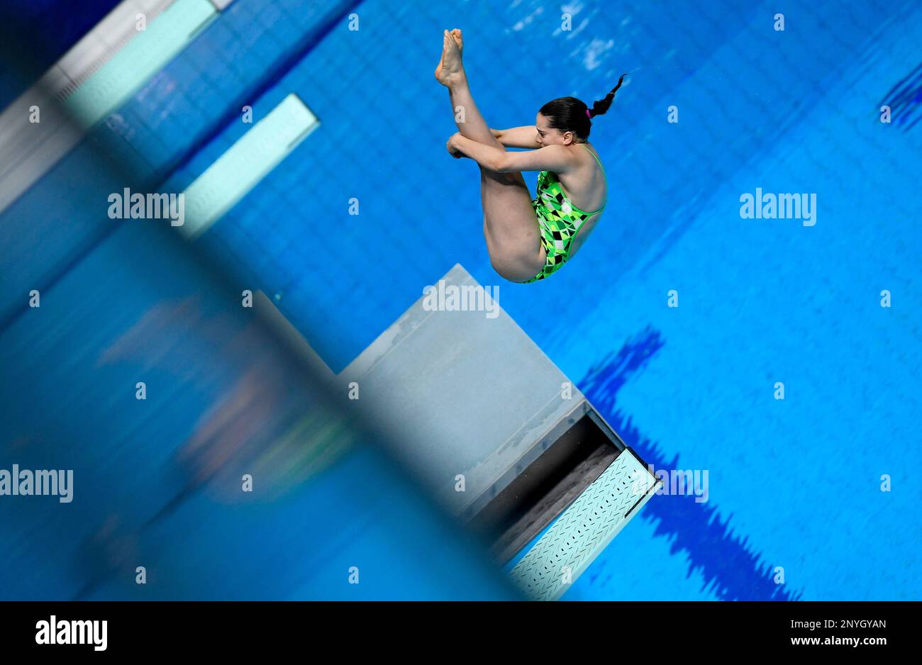 Anabelle Smith of Australia competes in the women's diving 3m ...