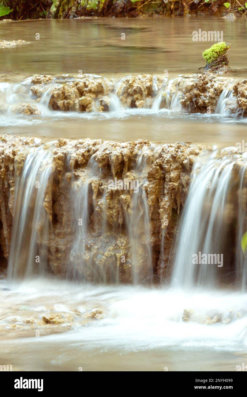 Krushuna waterfalls water terraces and pools, the biggest travertine ...