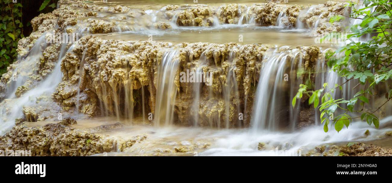 Krushuna waterfalls turquoise water terraces and pools, the biggest ...