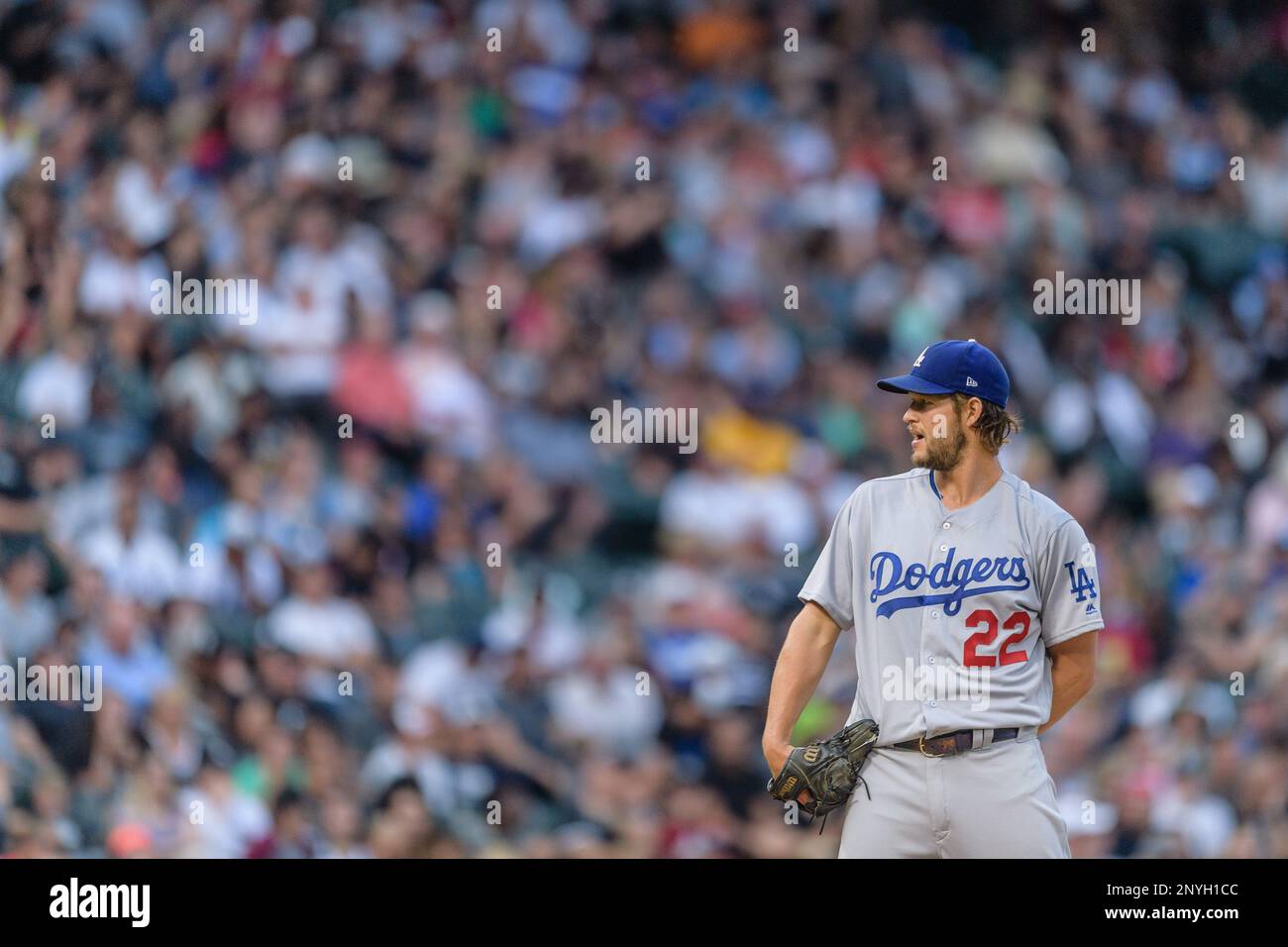 CHICAGO, IL - JULY 18: Los Angeles Dodgers starting pitcher Clayton ...