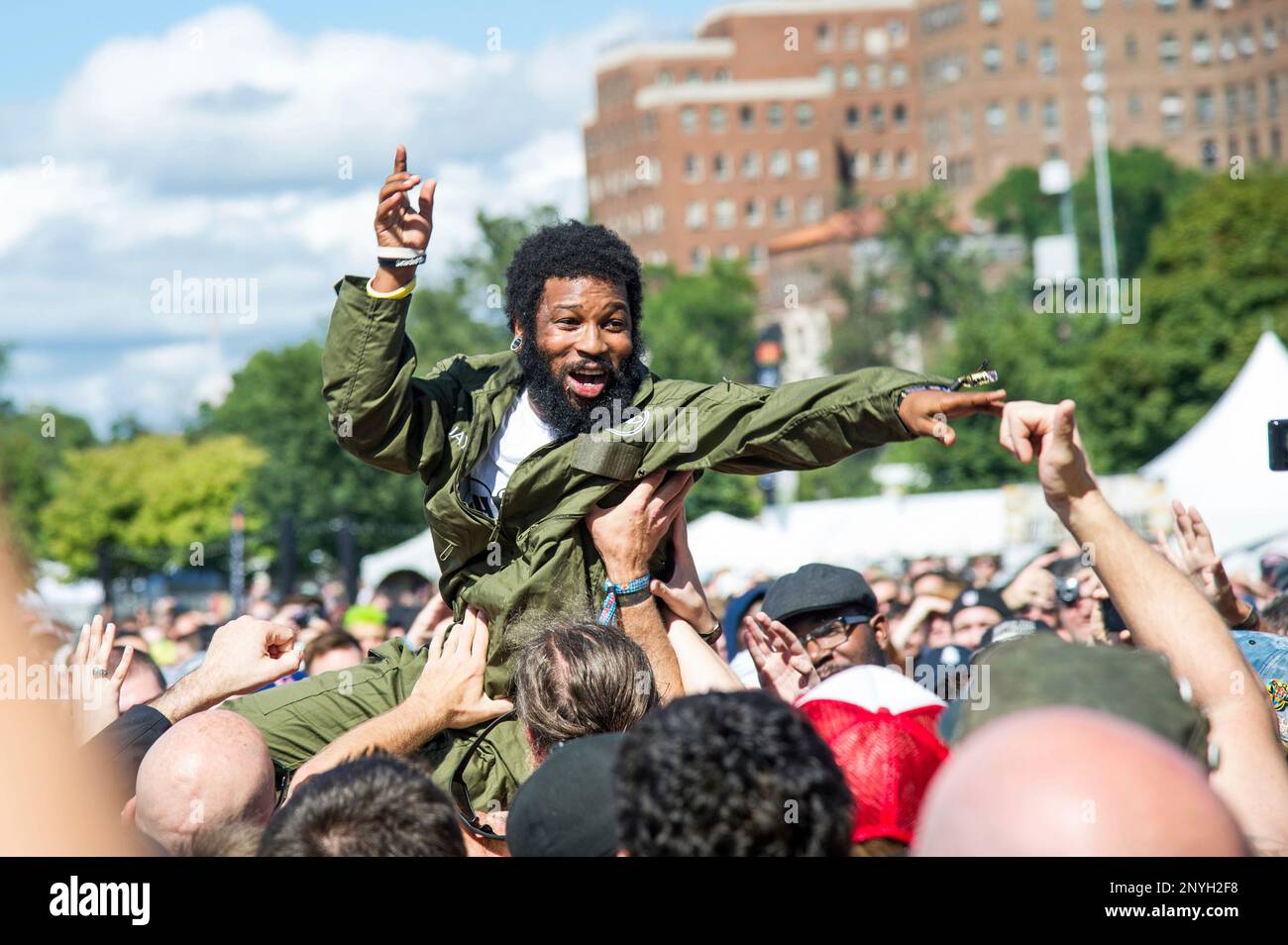 Jay Armant of Fishbone performs during Riot Fest at Douglas Park on ...
