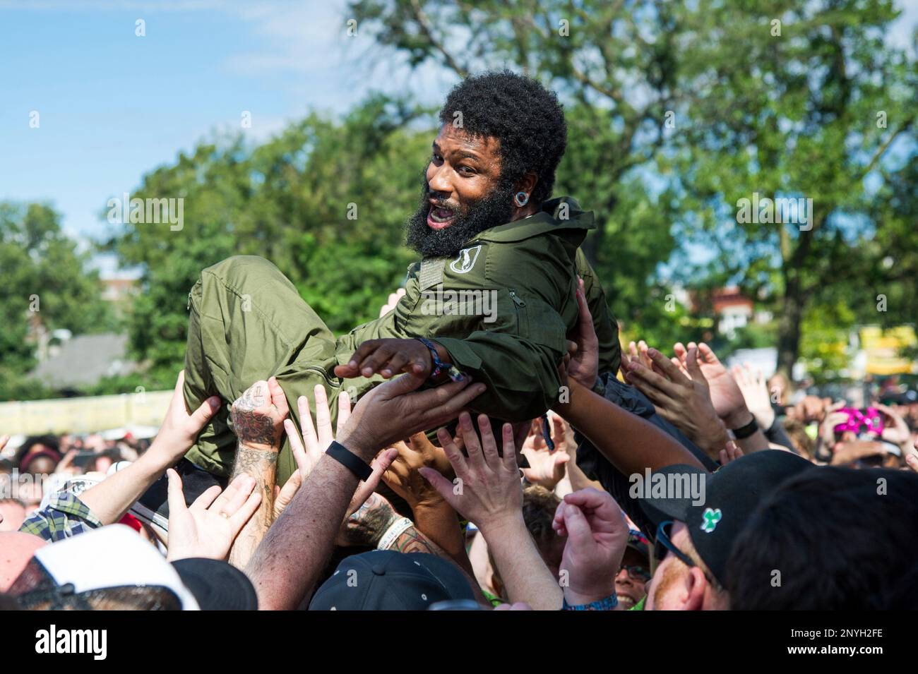 Jay Armant of Fishbone performs during Riot Fest at Douglas Park on ...