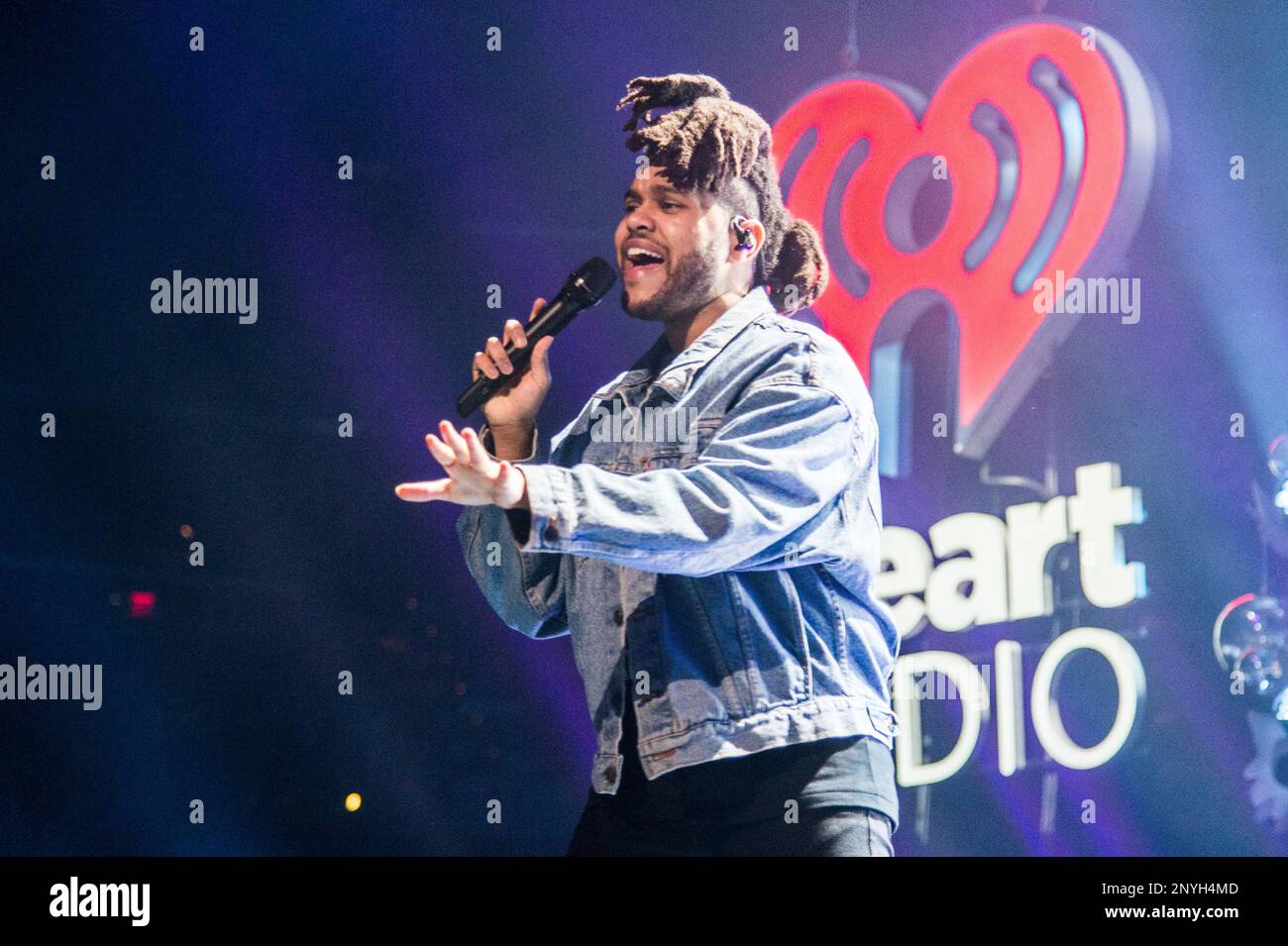 The Weeknd performs during Y100's Jingle Ball at the BB&T Center on Dec ...